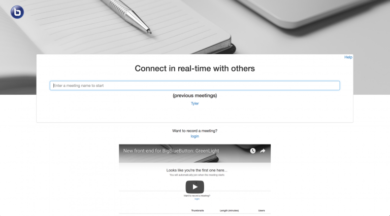New front-end for BigBlueButton - BigBlueButton - Open Source Web Conferencing